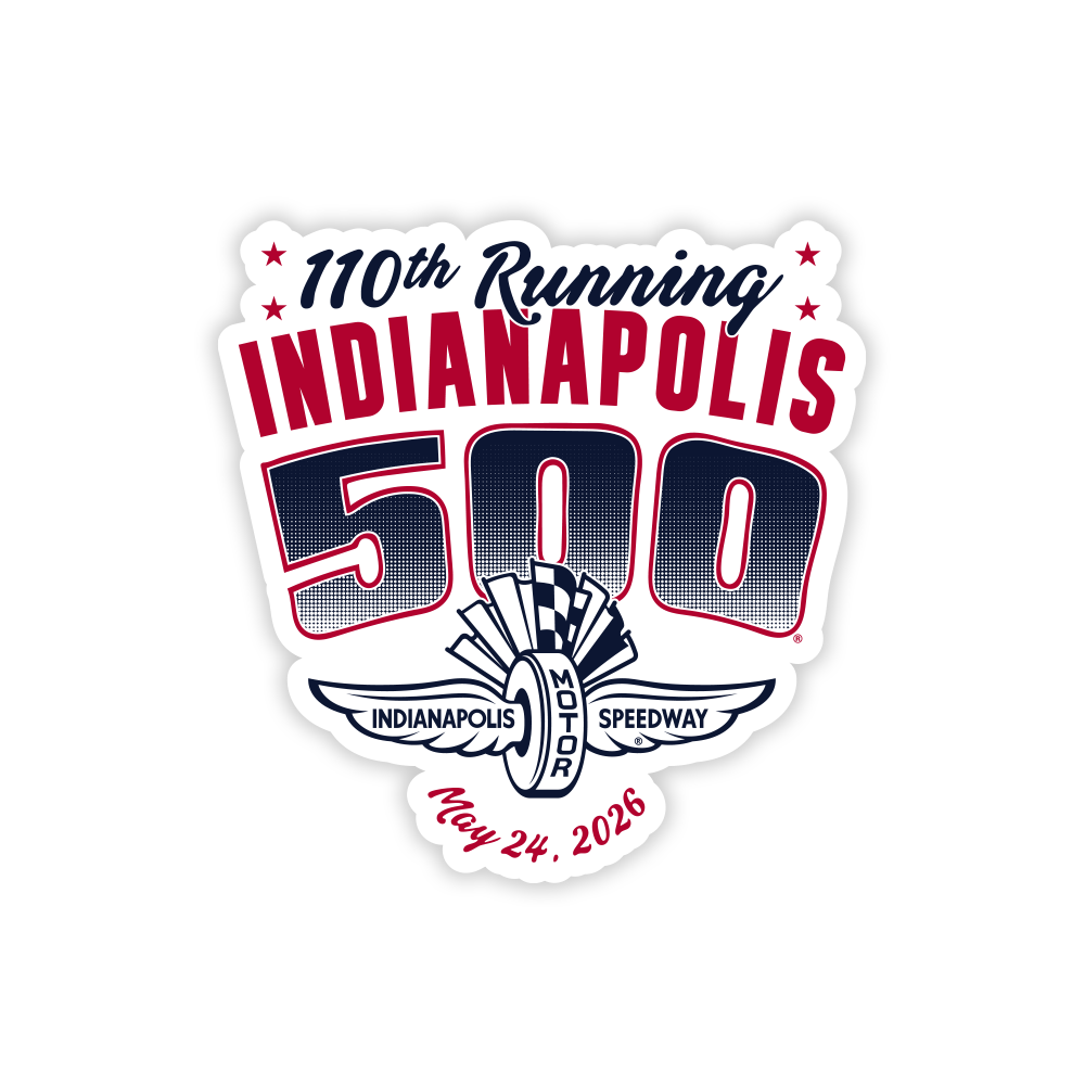 110th Running Indianapolis 500 Sticker – The Shop Indy