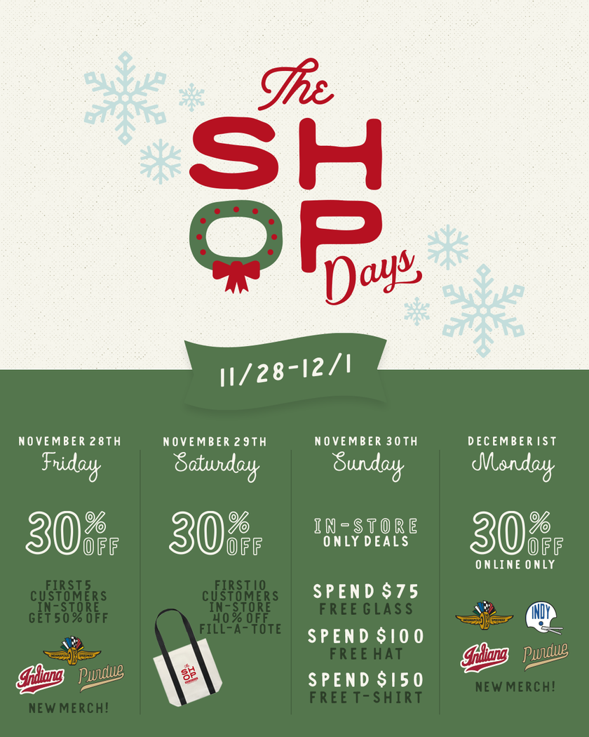 Shop Days – The Shop Indy