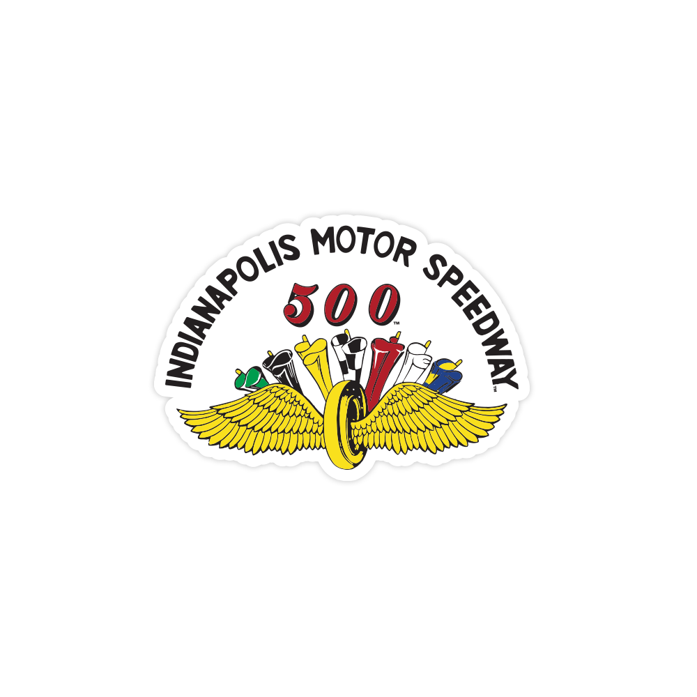 IMS Wing & Wheel Flags Retro Sticker