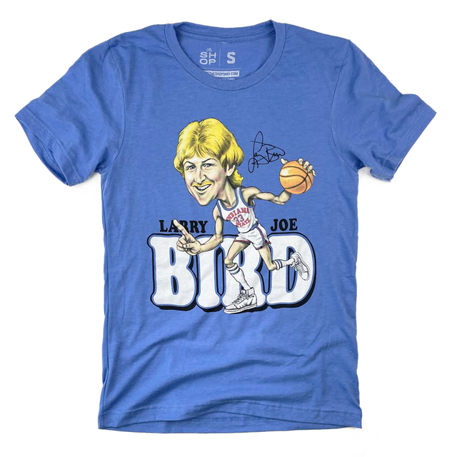 Officially Licensed Larry Bird Apparel. Made in Indiana