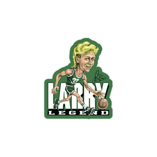 Larry Legend Caricature Sticker | Licensed Larry Bird