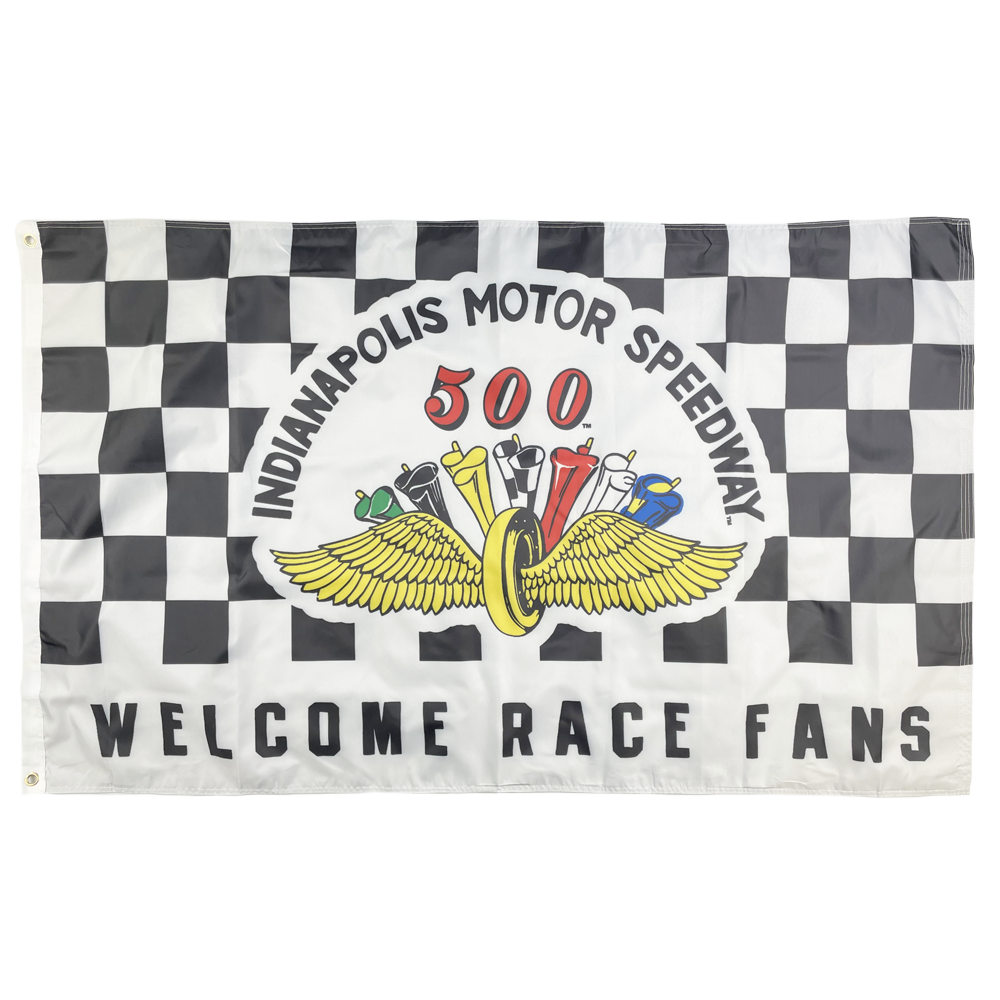 Welcome Race Fans IMS 3x5 Flag | Indianapolis 500 | Licensed